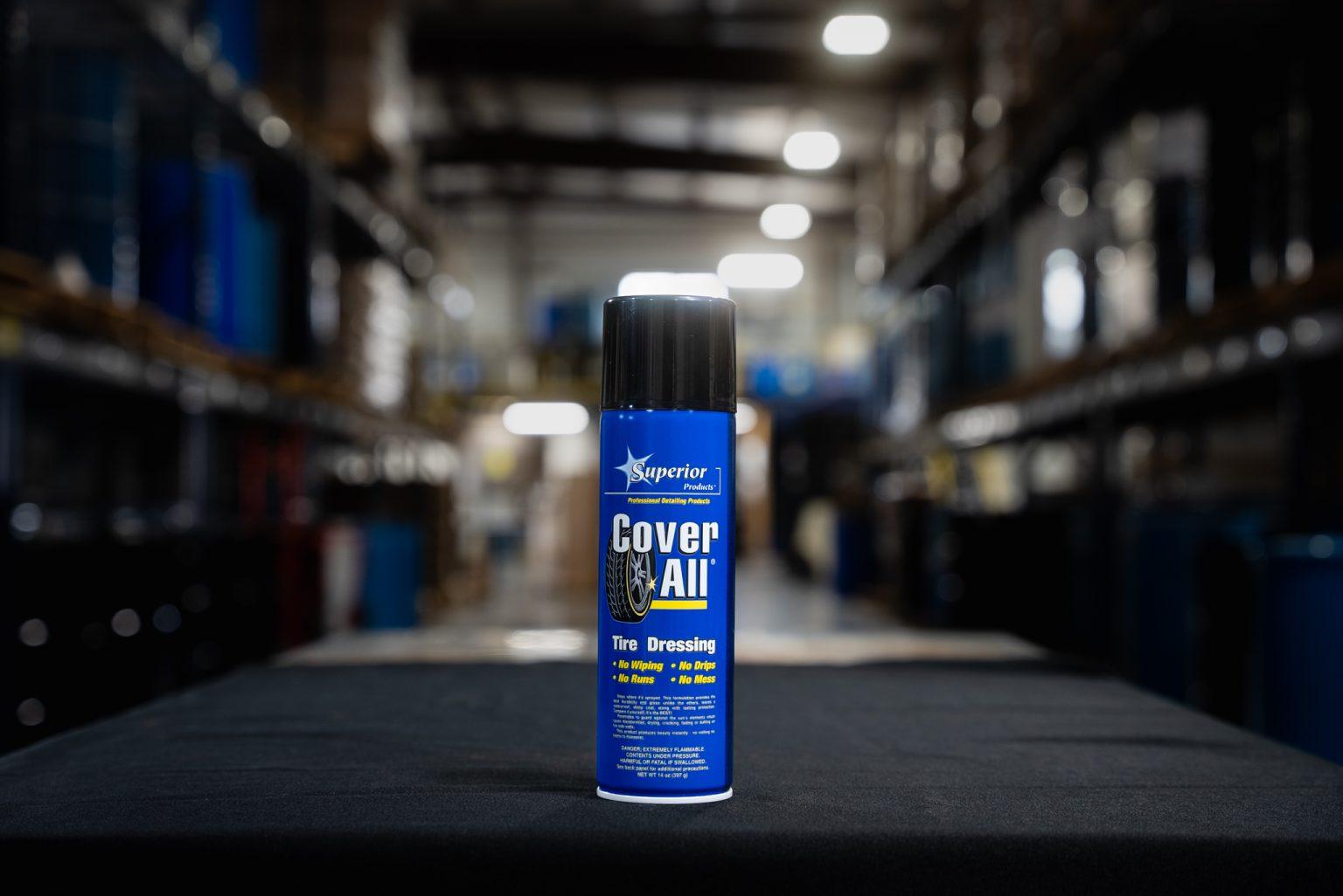 Cover All High-Gloss Aerosol - Tire Shine & Dressing - Superior Products
